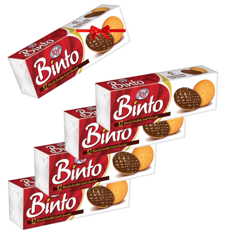 KIF - Lot de 5 Biscuits Binto 150g (4+1 Gratuit) - ElAoula